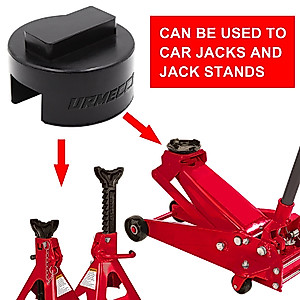 Universal Jack Pad for BMW and Mini, Slotted Rubber Jack Pad Square Polyurethane Jack Pad Frame Rail Protector Adapter for Jack Stand Jack Block (2 Pack)