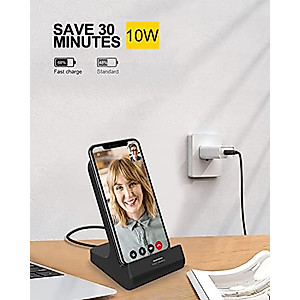 Oinmely Z1 Wireless Charger Wireless Phone Charger Stand 10W Max Compatible with Apple iPhone 14 13 12/12 Pro Max/ 11Pro/11Pro Max/XR/XS Max/XS/X/8/8Plus, Samsung Galaxy