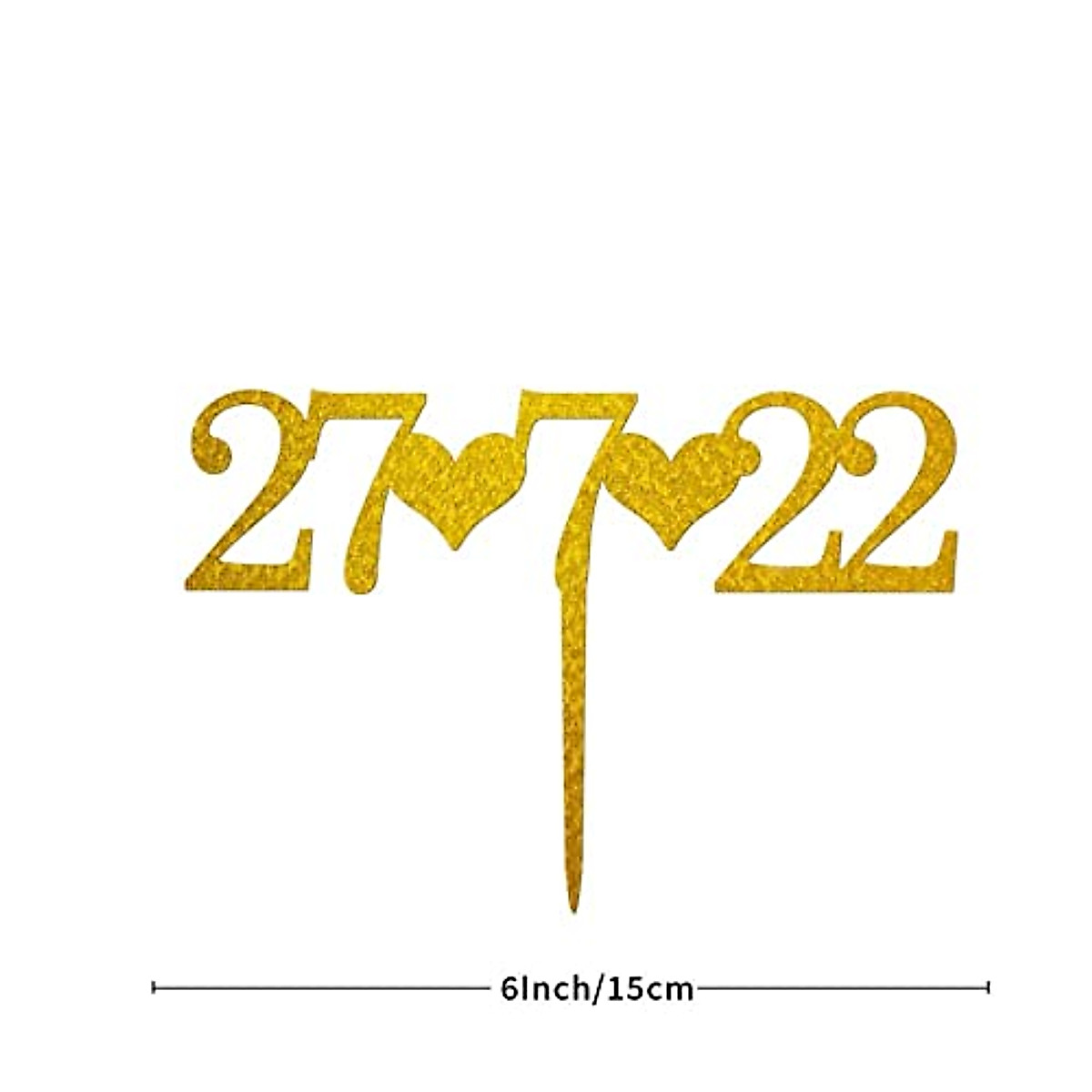 Date Custom Engagement Wedding Caketopper Bride To Be Wedding Party Supplies For Couples Engagement Gifts Gold