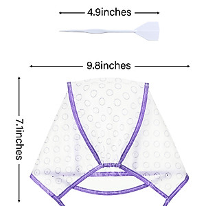 6 Pieces Hair Cap Highlighting Frosting Cap Highlight for Dye Color with Plastic Hooks Hair Coloring Salon Hairdressing Tool Kit Supplies(Purple)