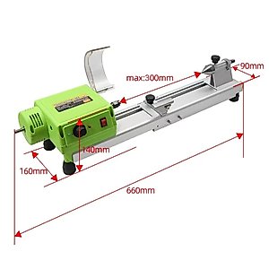 Onetuon Mini Wood Lathe Benchtop MICRO Woodturning Lathe Grinding Polishing Beads Drill Rotary Tool Set Variable Speed (Standard)