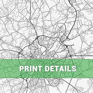 Dear Mapper Brussels Belgium View Abstract Road Modern Map Art Minimalist Painting Black and White Canvas Line Art Print Poster Art Print Poster Home Decor (Set of 3 Unframed) (12x16inch)