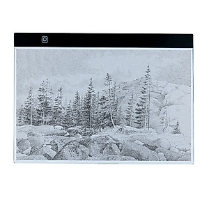 ArtBeek B4 Size LED Light Box 5 Millimeters Ultrathin Light Pad USB Art Tracing Board for Sketch Copy and Handwork 14.56X11 Inch