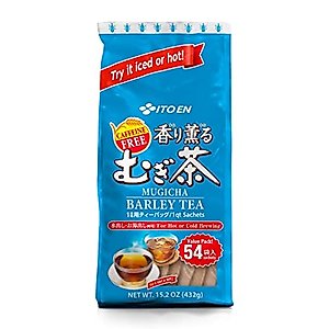 Ito En Mugicha Roasted Barley Tea, 54 Count Tea Bags, Caffeine Free