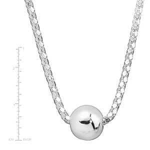 Silpada 'Atrani' Beaded Station Necklace in Sterling Silver, 12.5" + 4"