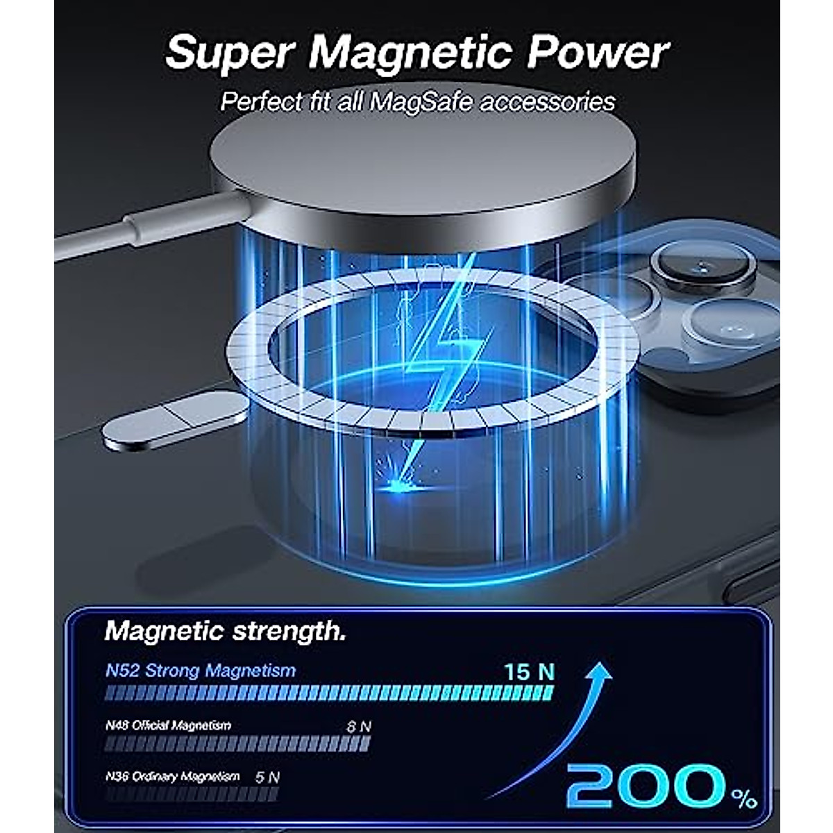 VOFATA for iPhone 14 Pro Max Case with Metal Camera Stand [Built-in 9H Camera Lens Protector][Compatible with Magsafe] Mil-Grade Shockproof Translucent Magnetic for iPhone 14 ProMax Case, Black