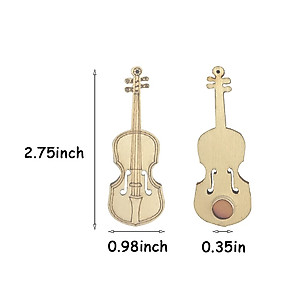 [JfwuHap] Fridge Magnets Refrigerator, 12 Pcs Guitar Shaped Magnets Magnetic Clips Heavy Duty for Detailed List Display, Paper Fasteners for Home, Office, and Teaching, Size 2.75 inch