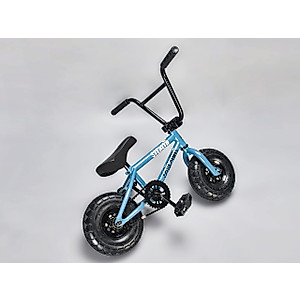 Rocker BMX Mini BMX Bike iROK+ Spotty RKR - Blue Mini BMX Freestyle Bicycle