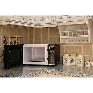 Emerson MWG9115SB-N Microwave Oven with Griller, Timer & LED Display 1100W, 11 Power Levels, 9 Pre-Programmed Settings, Removable Glass Turntable with Child Save Lock, 1.2 Cu. Ft, Stainless Steel