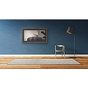 Deco TV Frames - Tuscan Silver Smart Frame Compatible ONLY with Samsung The Frame TV (55", Fits 2021-2023 Frame TV)