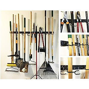 FITOOL Adjustable Storage System 48 Inch, Wall Holders for Tools, Wall Mount Tool Organizer, Garage Organizer, Garden Tool Organizer, Garage Storage