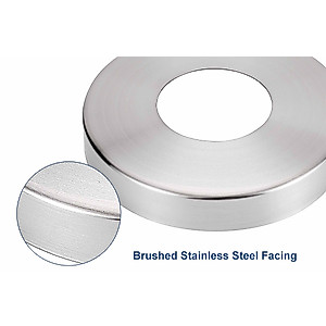 EESC2Y 4-PCs Oversized (2" I.D. 4.7" O.D.) Pool Ladder Escutcheon Plates Covers, Pool Ladder Rings for 1.9" Inground Pool& Spa Ladder Handrail Tubing- Made of Thickened 304 Stainless Steel - Large