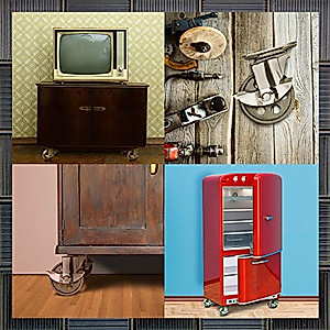 4 All Steel Swivel Plate Caster Wheels w Brake Lock Heavy Duty High-gauge Steel Gray (3" With Brake)