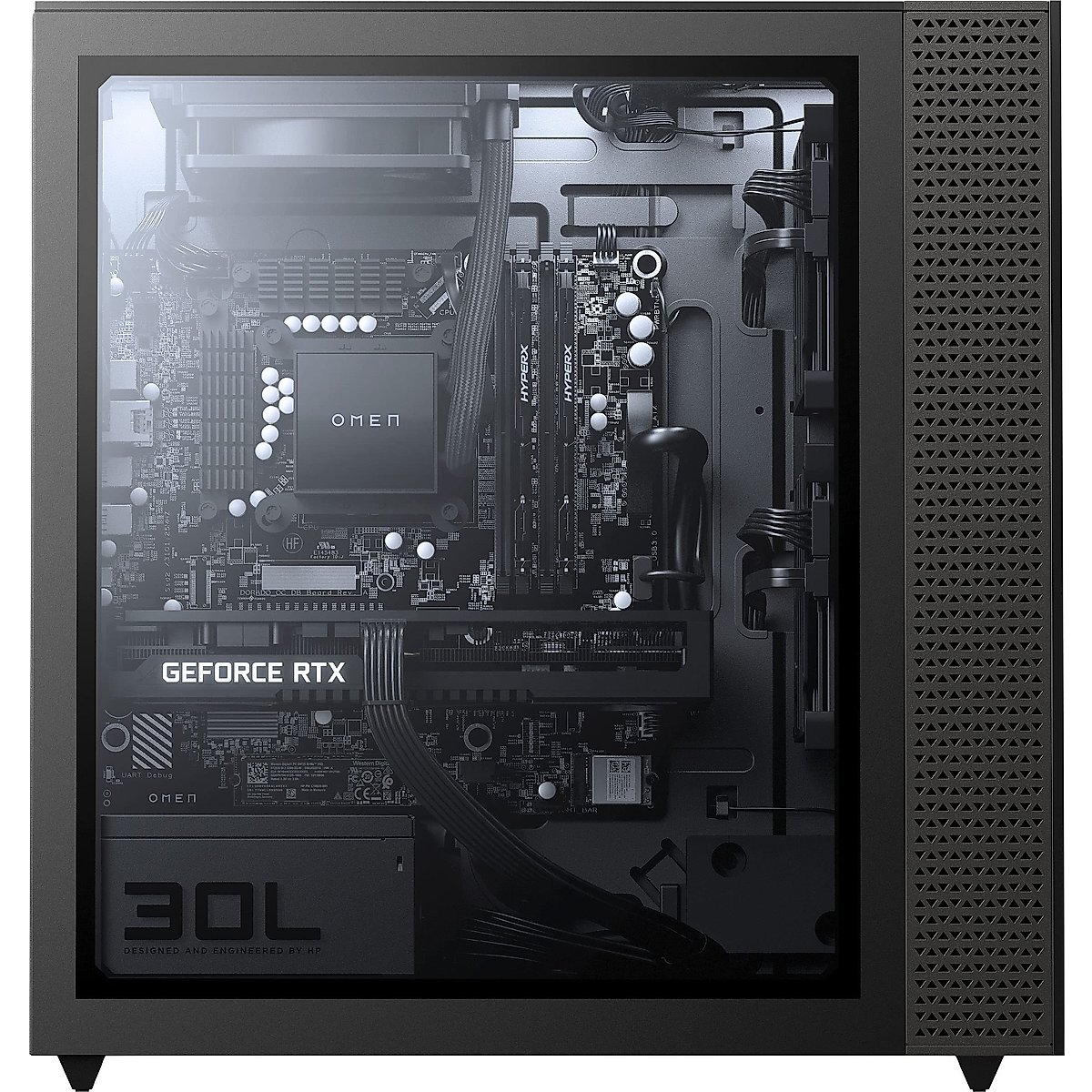 HP 2022 OMEN 30L Gaming Desktop Liquid Cooled AMD Ryzen 7 5800X 8-Core CPU NVIDIA GeForce RTX 3080 (12GB GDDR6X) 32GB XMP RGB DDR4 1TB SSD + 2TB HDD Tempered Glass Panel Windows 10 w/RE 32GB USB