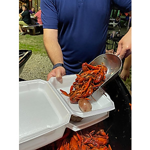 King Kooker Aluminum Crawfish Scoop, 1 Piece, Round Bottom, Great for Seafood, Ice, Coffee, Any Bulk Items