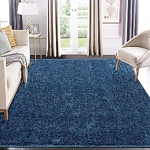 IMINROME Area Rugs 9x12 Modern Plush Large Rug Solid Rug Super Soft Rug Fluffy Shag Carpet Large Fuzzy Plush Throw Rug,Large Shaggy Floor Big Carpets for Bedroom Kids Home Decor