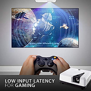 ViewSonic 1080p Laser Projector with 3500 Lumens 3D Dual HDMI and Low Input Lag for Home Theater and Gaming (LS700HD)