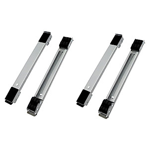 DOITOOL 2 Pairs Small Washing Machine Mini Washing Machine Furniture Slides Kit Furniture Moving Sliders Furniture Carrier Stackable Washer and Dryer Mobile Devices Multifunction Metal