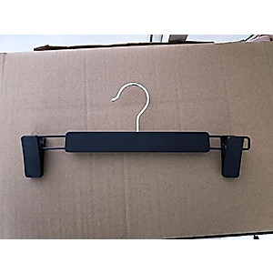 NA Simple Traceless Children's Non Slip Clothes Rack Plastic Multifunctional Adult Clothes Rack Clothes Store Clothes Rack Round Hook Black