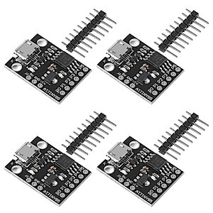MELIFE 4PCS Mini ATTINY85 Micro USB MCU Development Board Module.