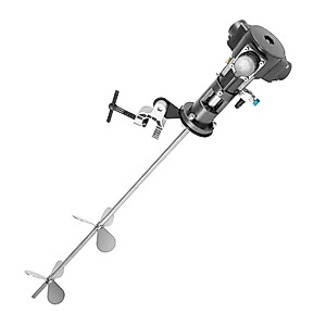 HENHAIY 50 Gallon Pneumatic Bracket Mixer 1/2HP Tank Barrel Air Mix Clip Paint Blender w/Blade Automatic Paint Stirring Machine Ink Mixer Air Agitator Mixing Tool Hand-Held