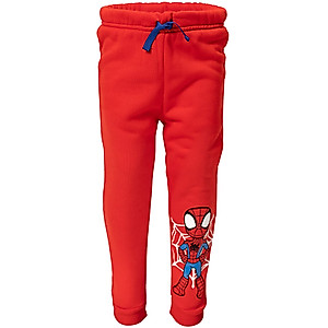 Marvel Spidey and His Amazing Friends Little Boys Fleece Hoodie Pants Set Red/Blue 7-8