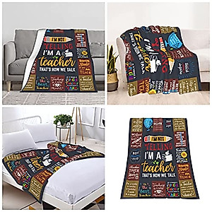 Sqovulw Teacher Appreciation Gifts Best Teacher Gifts for Women Gift for Teacher Gifts from Student Back to School Mothers Day Teachers Day Gifts Teacher Retirement Gifts Blanket 50X60 Inch