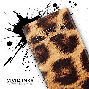 DesignSkinz Real Cheetah Print Protective Vinyl Decal Wrap Skin Cover Compatible with The Samsung Galaxy S20 (Screen Trim & Back Glass Skin)