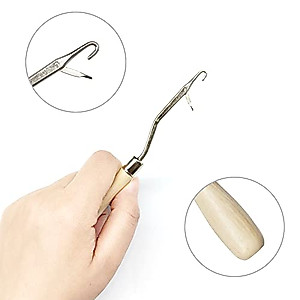 Latch Hook Tools, 3Pack Wooden Bent Latch Hooks