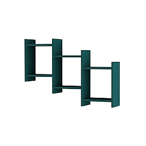 Ada Home Decor Wilwood Modern Burgundy Wall Shelf 25.2'' H x 35.83'' W x 7.87'' D/Wall Storage/Shelving Unit