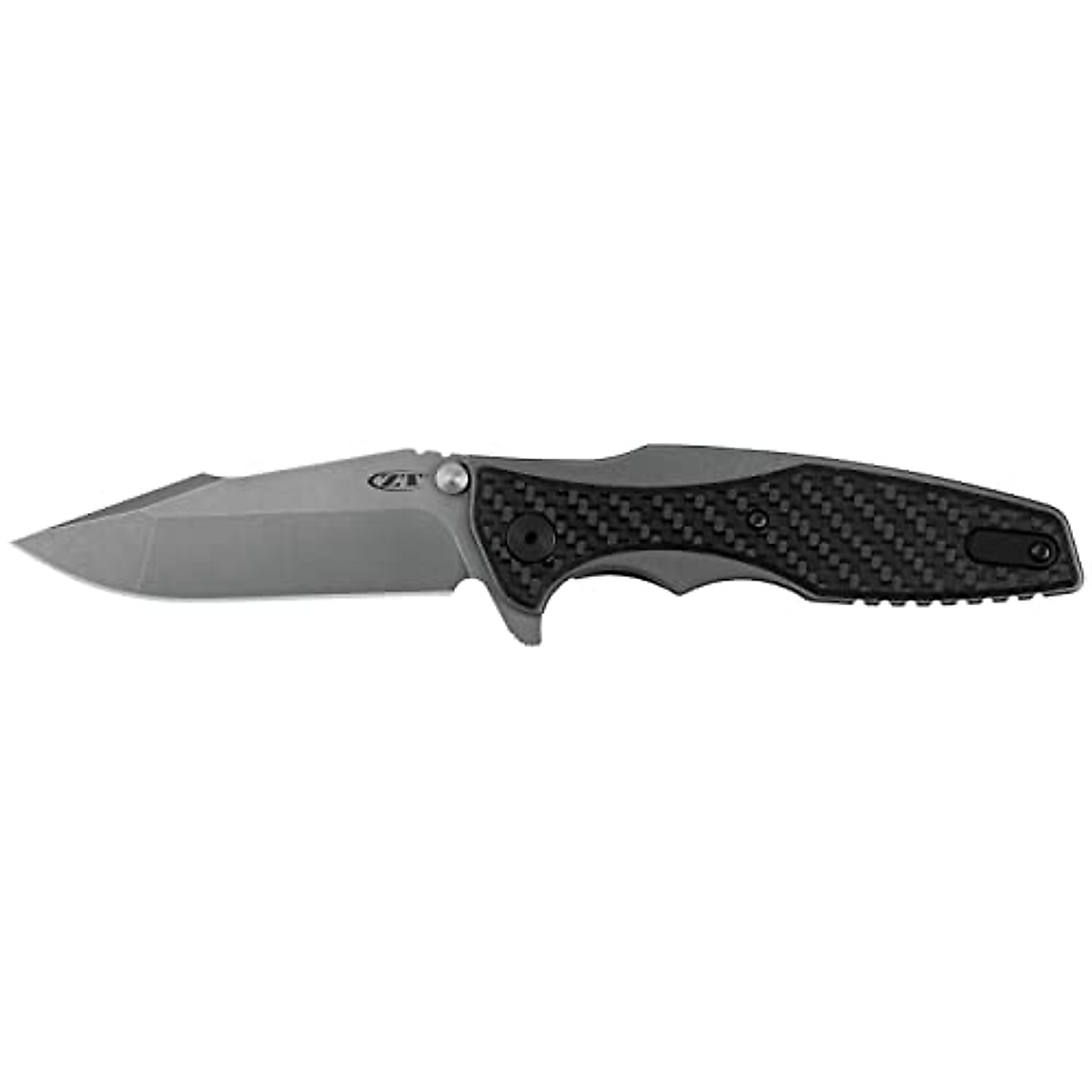 Zero Tolerance Hinderer CF Pocketknife; 3.5-Inch Blade of 20CV Stainless Steel; Titanium Handle with Glow-in-The-Dark Carbon Fiber Overlay, Frame Lock, Made in The USA (0393GLCF)