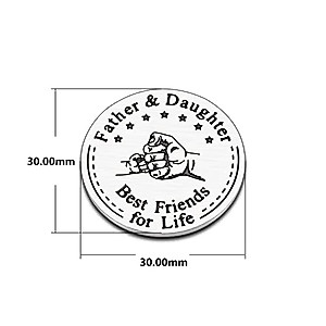 Dad Gifts from Daughter Valentines Day Gifts for Daddy Pocket Hug Token Father Gifts Presents for New Dad Father to Be Stepdad Stepfather Husband Birthday Gifts