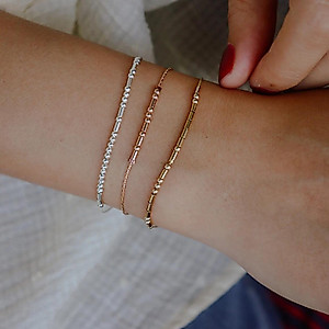 JoycuFF Vegan AF Morse Code Bracelets for Best Friend Mom Coworker Sister Daughter Inspirational Birthday Mother's Thanksgiving Day Gifts for Womem Fashion Silver Chain Bracelet