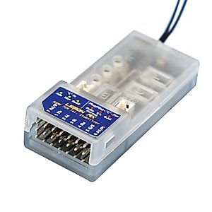 Buddy RC Compatible Spektrum Full-Range DSMP Telemetry Stabilizer， DSMX DSM2 Compatible 7-CH Telemetry Stabilizer Voltage Probe Receiver LMN0086VP