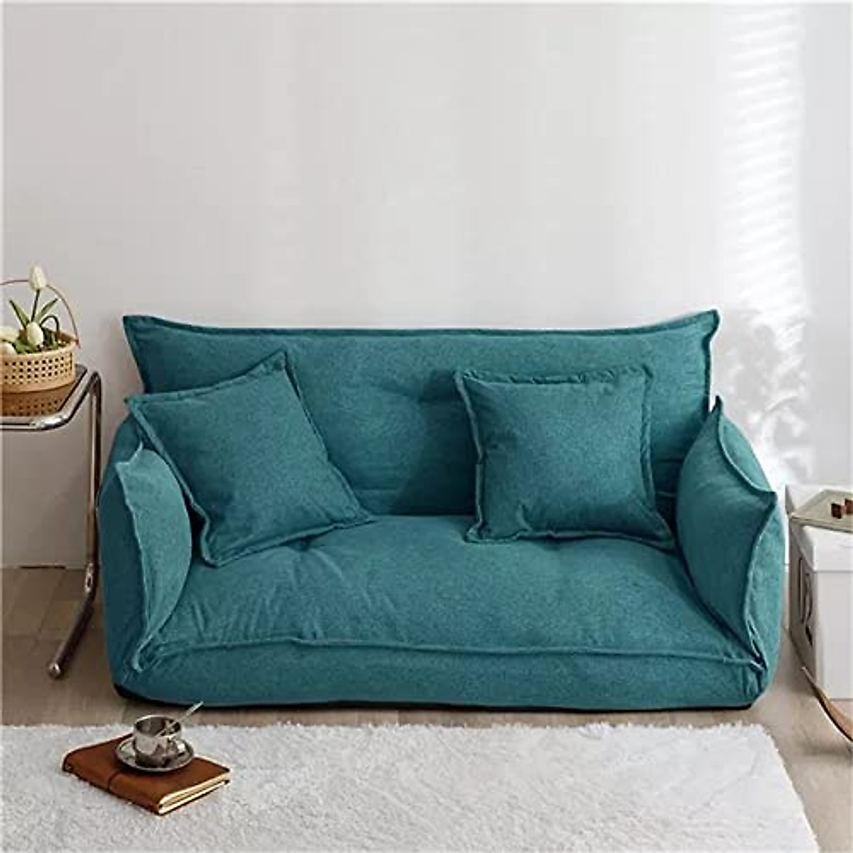 JYDQM 5 Position Adjustable Lazy Sofa Furniture Living Room Reclining Folding Sofa Couch Floor Sofa Bed