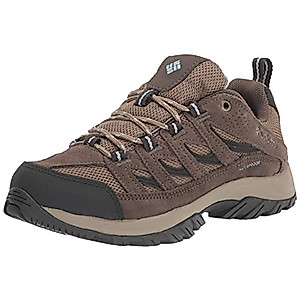Columbia Womens Crestwood Waterproof Hiking Shoe, Brown, 8 US