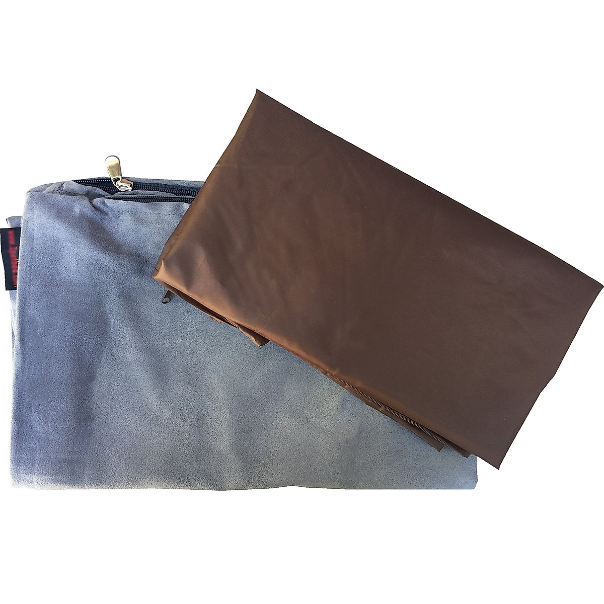 Dogbed4less Do It Yourself DIY Pet Bed Pillow Duvet Suede Cover + Waterproof Internal case for Dog/Cat at Large 48"X29" Gray Color - Covers only