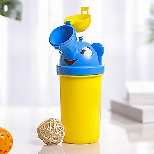 NUOBESTY Kids Pee Bottle, Baby Boy Portable Potty Urinal Emergency Toilet Pee Training Cup for Outdoor Camping Car Travel