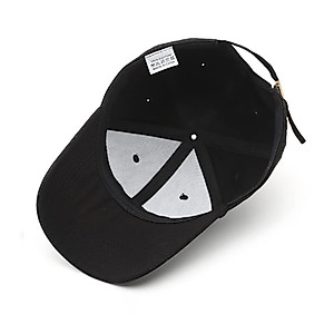 ARKOSKNIGHT Adjustable Embroidered Trucker Baseball Cap with Racing Motor Logo,Perfect for Fashion,Street Dancing,Sports,and Travel(Jagvar Black)