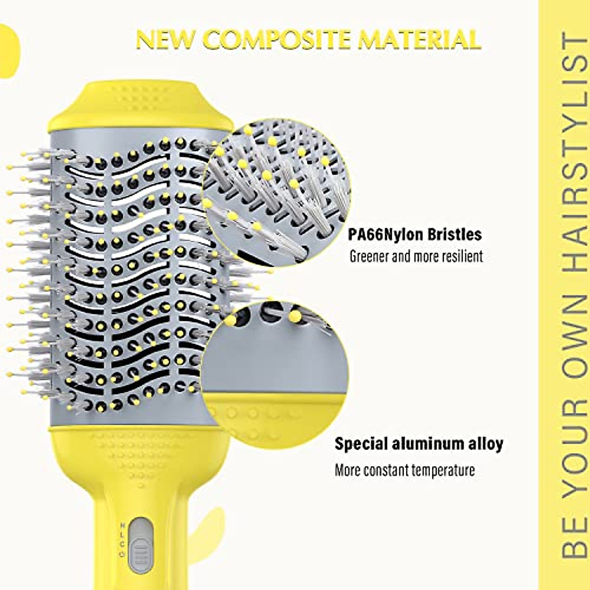 Hair Dryer Brush, Savani One-Step Blow Dryer Brush and Volumizer, 4 in 1 Enhanced Negative Ion Hot Air Brush for Drying, Straightening, Volumizing, Hair Styling Tools for All Hair Types