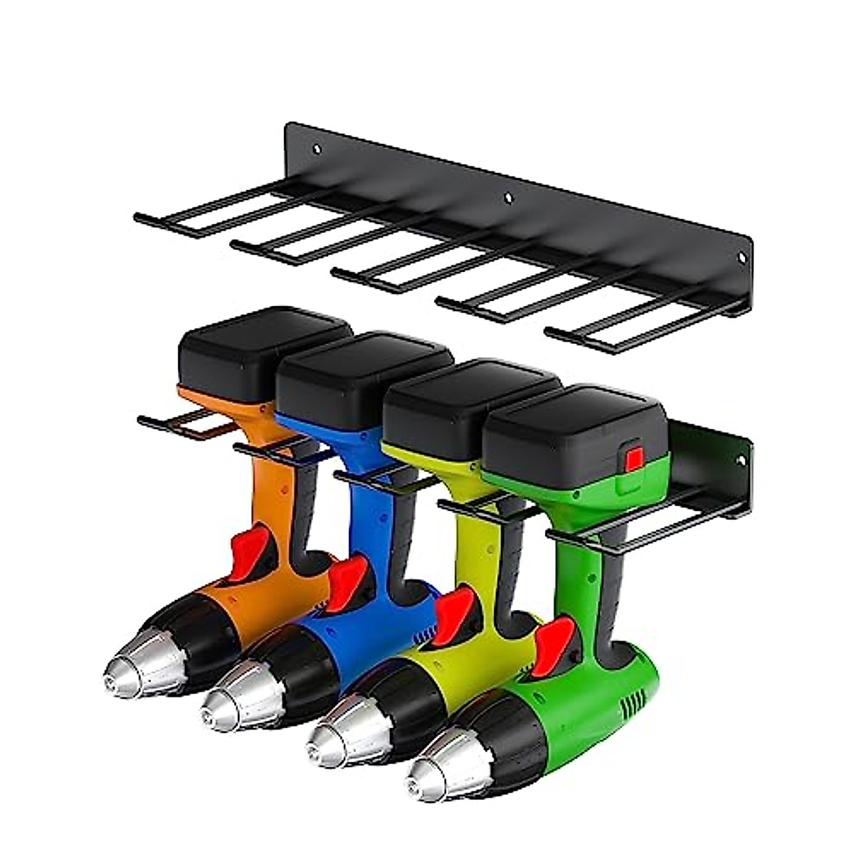 Alitamei Power Tool Organizer 2 PCS Power Drill Organizer Wall Mounted Power Tool Storage Rack for Workshop, Garage Organizer