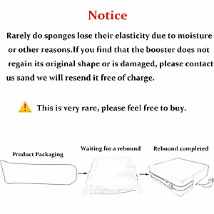 Eiury Toddler Dining Table Booster seat, PU Washable Waterproof Double seat Belt Non-Slip Bottom Booster seat for Dining Toddler, Portable Travel Increase Cushion