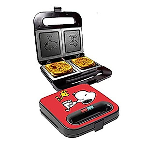 Uncanny Brands Peanuts Grilled Cheese Maker - Make Snoopy and Woodstock Sandwiches - Kitchen Appliance