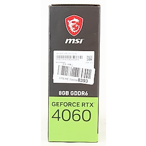 MSI GeForce RTX 4060 Gaming X 8G Graphics Card - RTX 4060 GPU, 8GB GDDR6 (17Gbps/128-bit), PCIe 4.0 - Twin FROZR 9 (2 x TORX Fan 5.0), RGB - HDMI 2.1, DisplayPort 1.4a