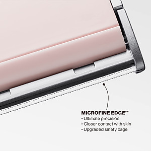 DERMAFLASH LUXE plus Device, Anti Aging, Exfoliation, Hair Removal, and Dermaplaning Tool with Sonic Edge Technology and 4 Weeks of Treatment, Blush