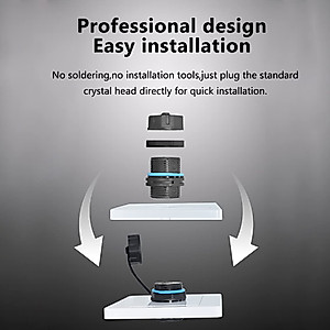 AUSGLEIFEN 5PCS Panel Mount RJ45 Waterproof Connector IP68 Shielded (STP) Cat5/5e/6 8P8C Ethernet LAN Cable Connector Network Cable Double Head Outdoor LAN Coupler Adapter with Waterproof/Dust Cap