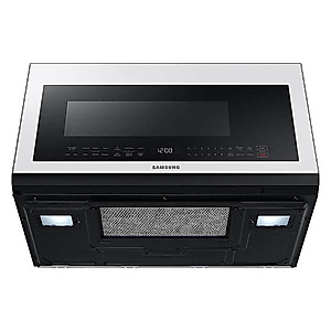 Samsung ME21B706B12 1000W Bespoke Over-the-Range Microwave (White Glass)