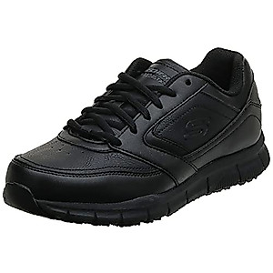 Skechers Men's Nampa Food Service Shoe, Black, 13