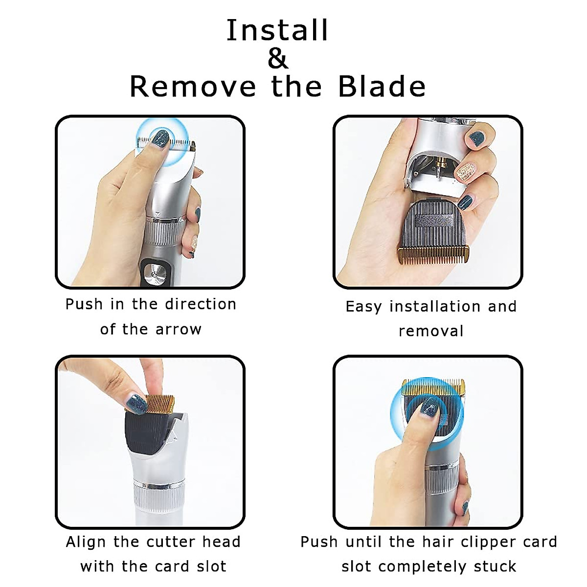 Professional Hair Clippers for Men Kids Family Waterproof Hair Trimmer Cordless Rechargeable Led Display Hair Cutting Rechargeable Electric Hair Trimmer