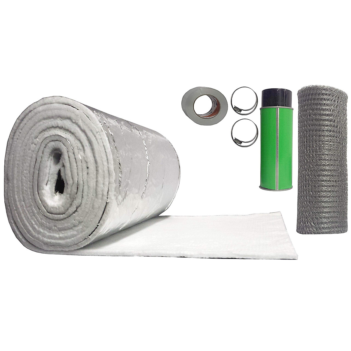Rockford Chimney Supply Stainless Steel Flexible Chimney Liner Tee Kit, 6 Inch x 25 Feet with Blanket Insulation Kit